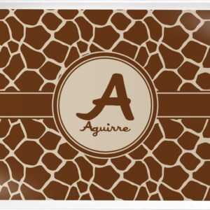 Personalized Giraffe Print Serving Tray