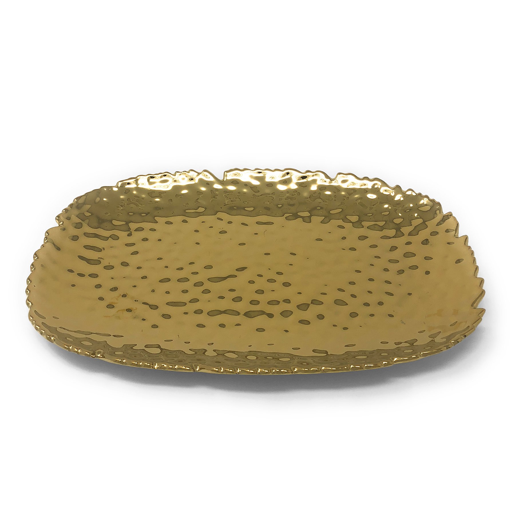 Pampa Bay Monaco Titanium-Plated Porcelain 11-inch Platter, Gold