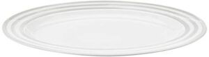 kate spade new york charlotte street 16" oval platter, 3.35 lb, taupe/grey