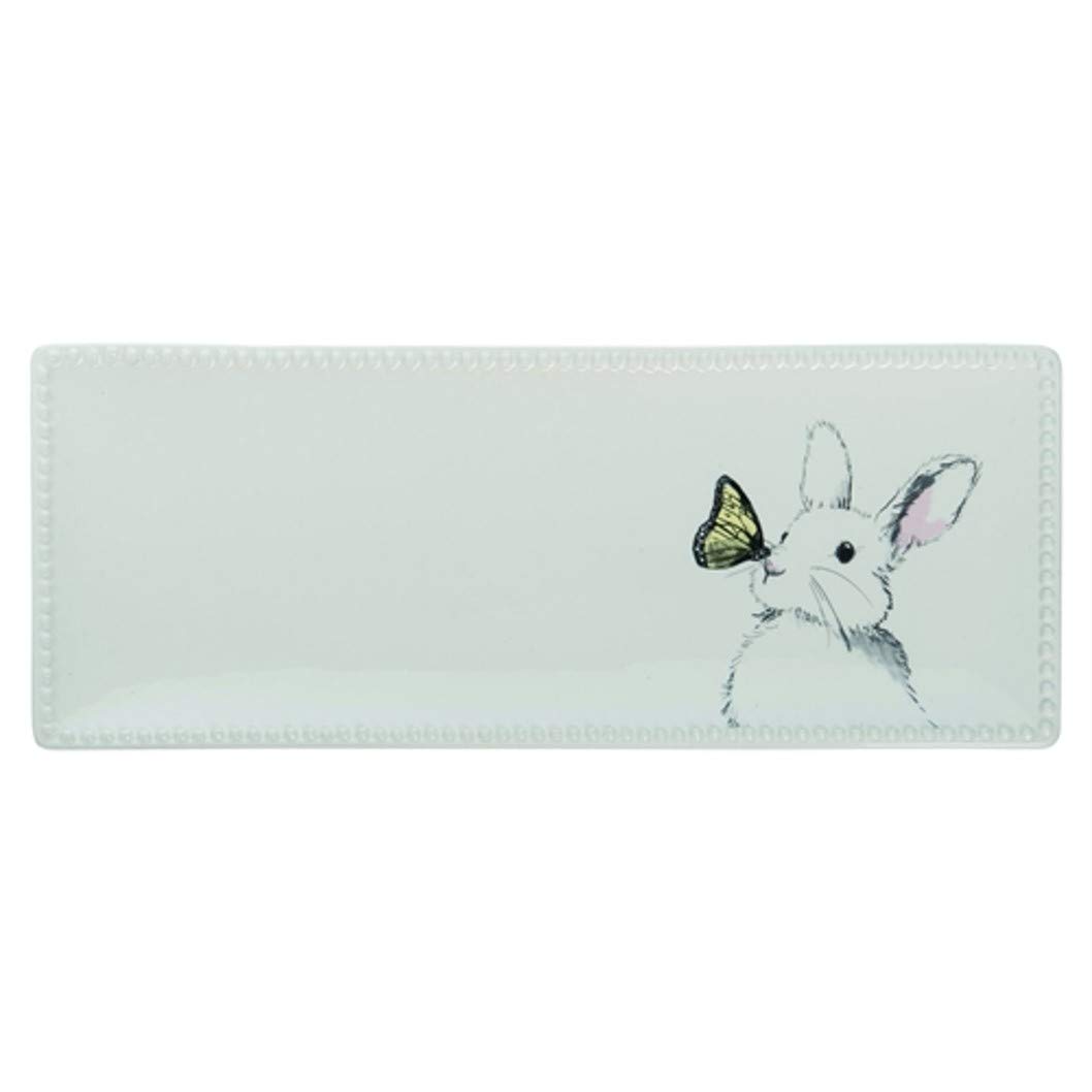 Valyria LLC Transpac A5160 Dolomite Easter Bun Buns Platter