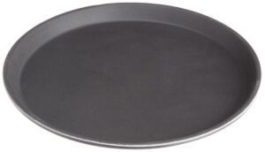 rubber coated plastic bar tray round 14" black