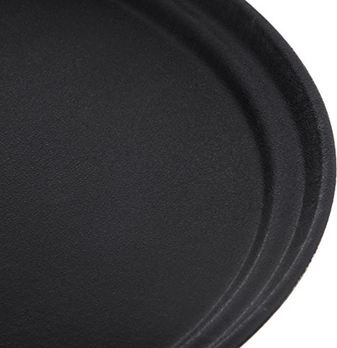 Carlisle FoodService Products 2700GR2004 Griptite 2 Oval Serving Tray, 27" x 22", Black (Pack of 6)