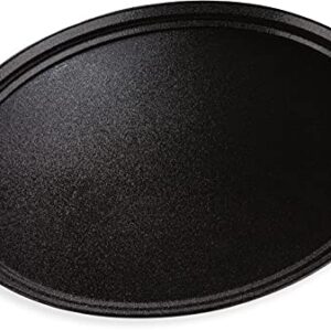 Carlisle FoodService Products 2700GR2004 Griptite 2 Oval Serving Tray, 27" x 22", Black (Pack of 6)