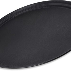 Carlisle FoodService Products 2700GR2004 Griptite 2 Oval Serving Tray, 27" x 22", Black (Pack of 6)