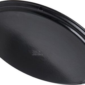 Carlisle FoodService Products 2700GR2004 Griptite 2 Oval Serving Tray, 27" x 22", Black (Pack of 6)