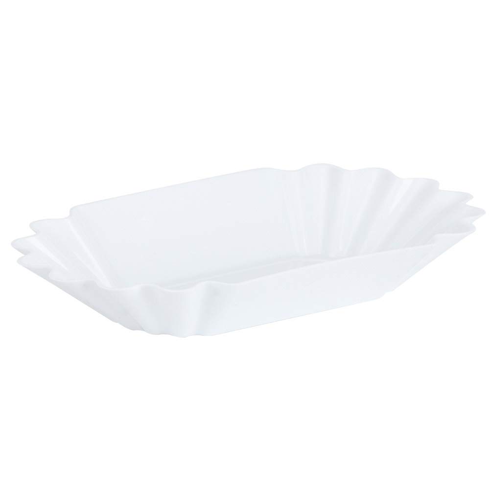 Coffee Bean Tray, Food Coffee Bean Display Dish Sample Tray Storage Container Kitchen Accessory(White)