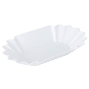 Coffee Bean Tray, Food Coffee Bean Display Dish Sample Tray Storage Container Kitchen Accessory(White)