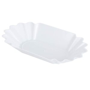 Coffee Bean Tray, Food Coffee Bean Display Dish Sample Tray Storage Container Kitchen Accessory(White)