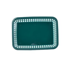 Tablecraft 1079FG Grande Green 11.75 x 8.5 Platter Basket - Dozen