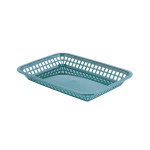 Tablecraft 1079FG Grande Green 11.75 x 8.5 Platter Basket - Dozen