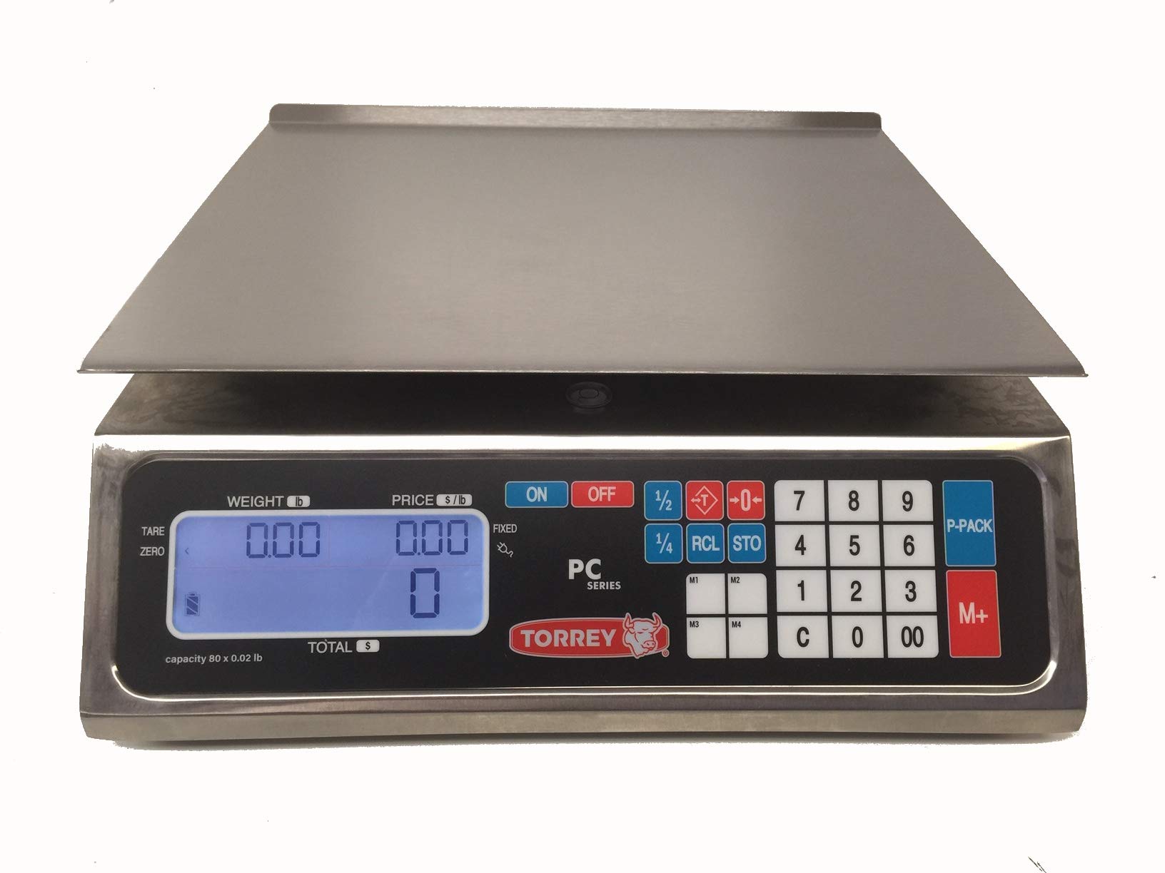 Tor Rey PC-80L Price Computing Scale,NTEP,Legal for Trade,80X0.02lb,Stainless Steel,Platter 11"X14"New