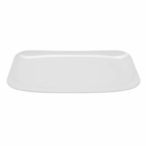 g.e.t. cs-6113-w 18" x 9.75" rect. plate, white, large