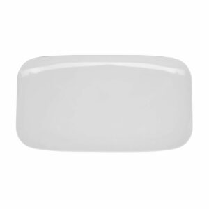 G.E.T. CS-6113-W 18" x 9.75" Rect. Plate, White, Large