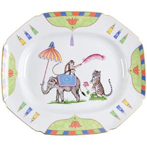 lynn chase tiger raj oval serving platter