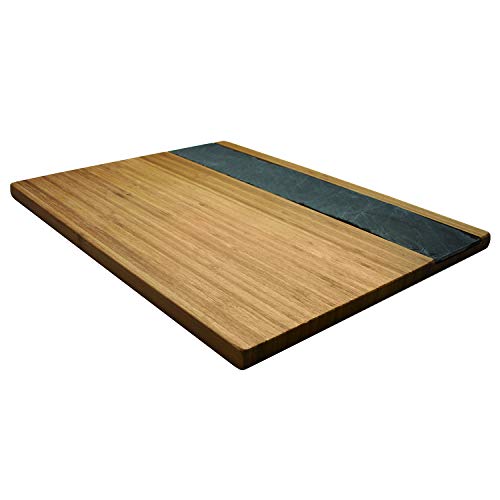 Vinotemp Bamboo and Slate Cheese Serving Tray