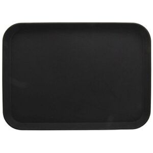 hubert serving tray nonskid black rectangular- 22" l x 16" w x 1" h