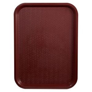 winco fast food tray, 10-inch by 14-inch, burgandy