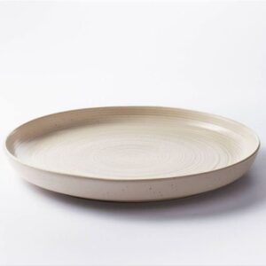 15" Stoneware Round Serving Platter Cream - Threshold designed with Studio McGee