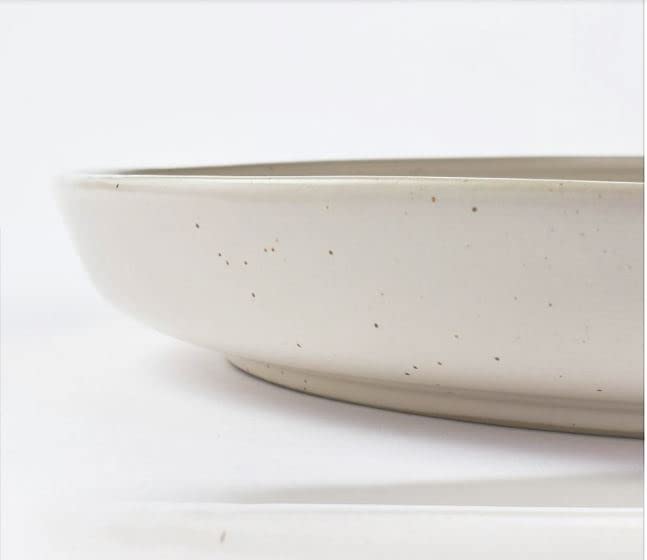 15" Stoneware Round Serving Platter Cream - Threshold designed with Studio McGee