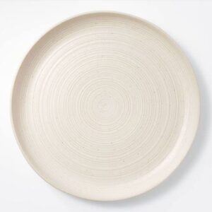 15" Stoneware Round Serving Platter Cream - Threshold designed with Studio McGee