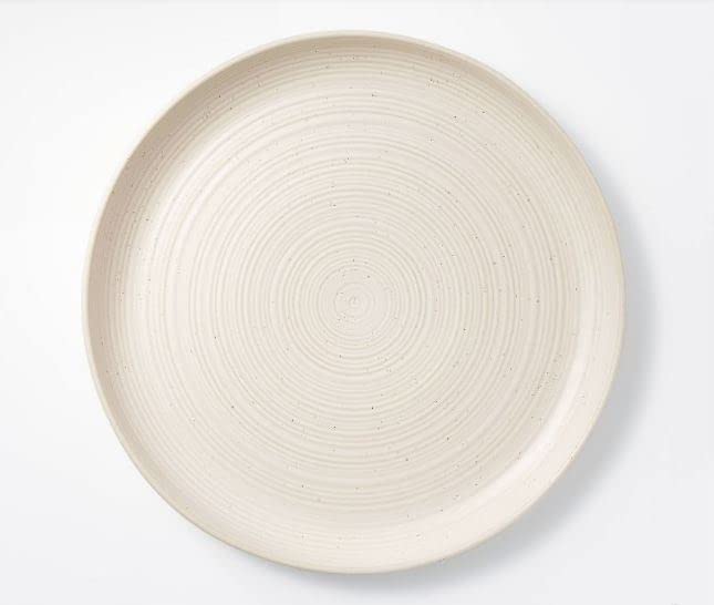 15" Stoneware Round Serving Platter Cream - Threshold designed with Studio McGee