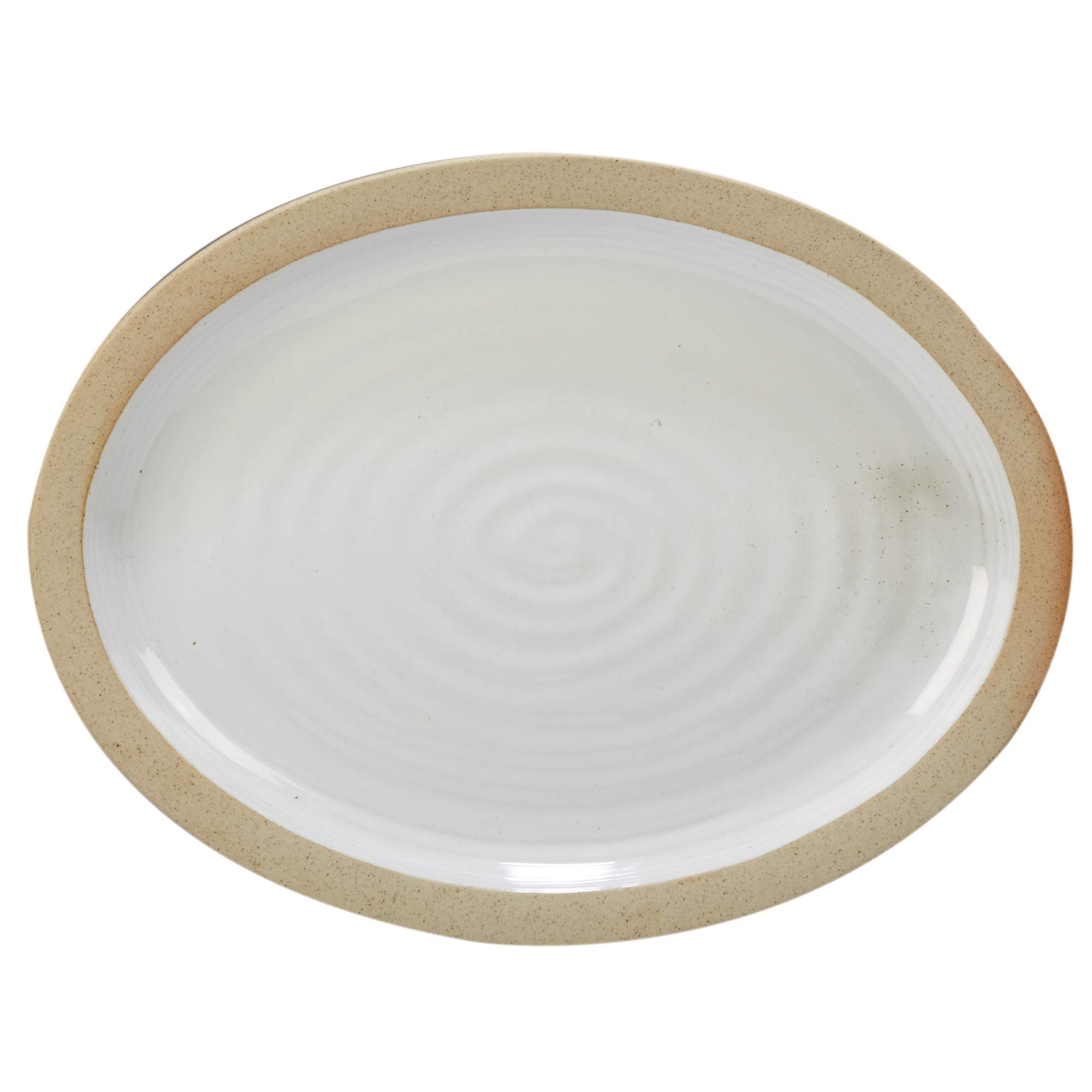 Certified International Artisan Oval Platter, 16" x 12" Servware, Serving Accessories, One Size, Multicolored