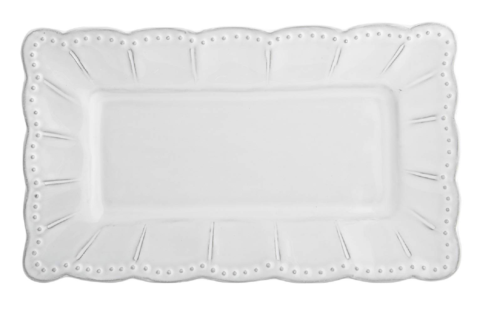 Arte italica Bella Bianca Small Rectangular Platter/Serving Tray