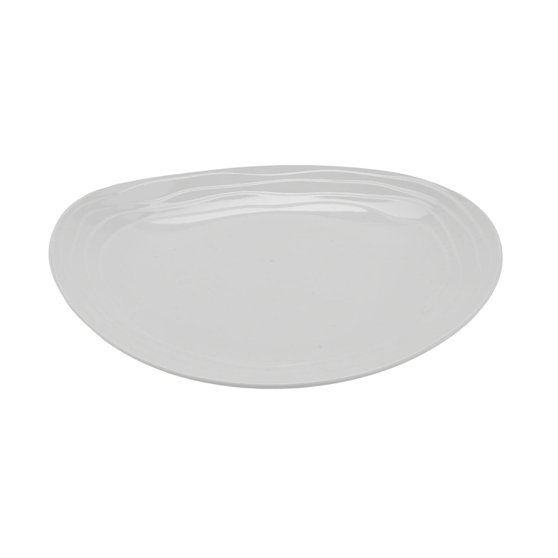 G.E.T. OP-870-AW American White 8" x 6.5" Oval Coupe Platter (Pack of 12)