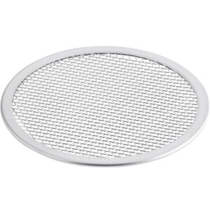 TrueCraftware Set of 2 Aluminum 16” Pizza Baking Screen Seamless Rim- Bakeware Pizza Screen Round Pizza Pan Pizza Tray Baking Tray Round Baking Tray for Home Kitchen Pizzeria & Restaurants