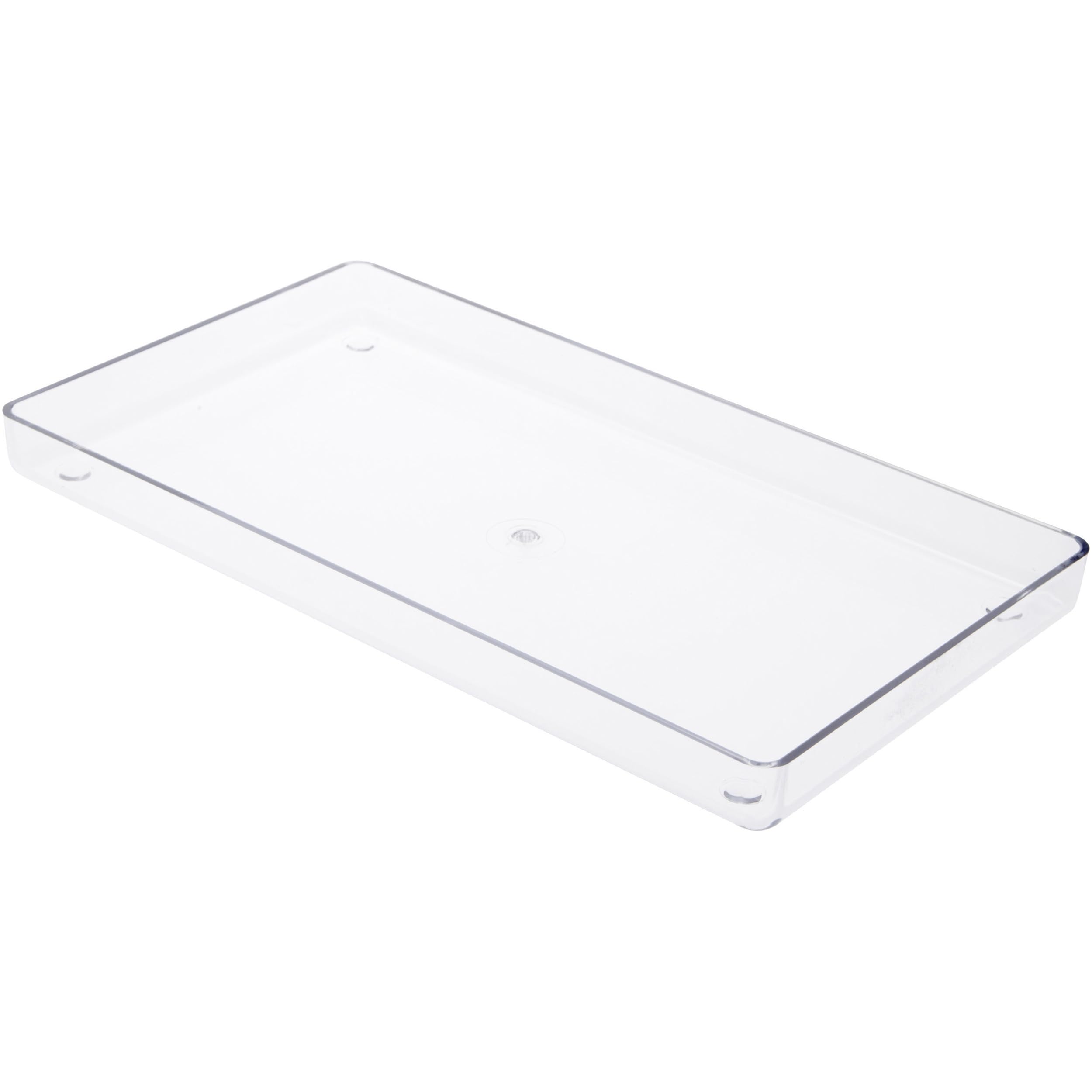 Pioneer Plastics TRAY-12R Clear Candy Plastic Tray, 12.125" W x 6.875" D x 1" H