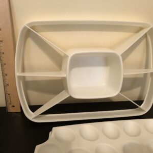 Pampered Chef Chillzanne Rectangular Serving Egg Tray / Vegetable / Fruit Cool