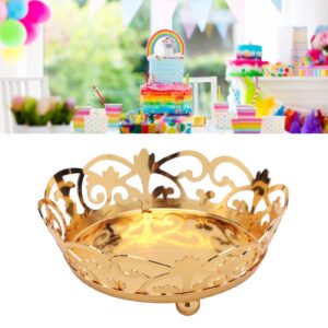 Pssopp Gold Serving Bowl Serving Tray Turkish Serving Tray Kitchen Countertop Tray Cupcake Stand Fruit Plate Decorative Plate for Cupcake Dessert