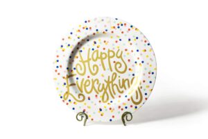 happy dot big round platter