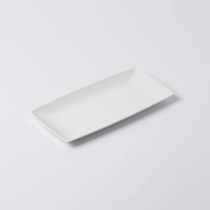 american metalcraft tmw13 rectangular melamine serving tray, white, 13 7/8-inches