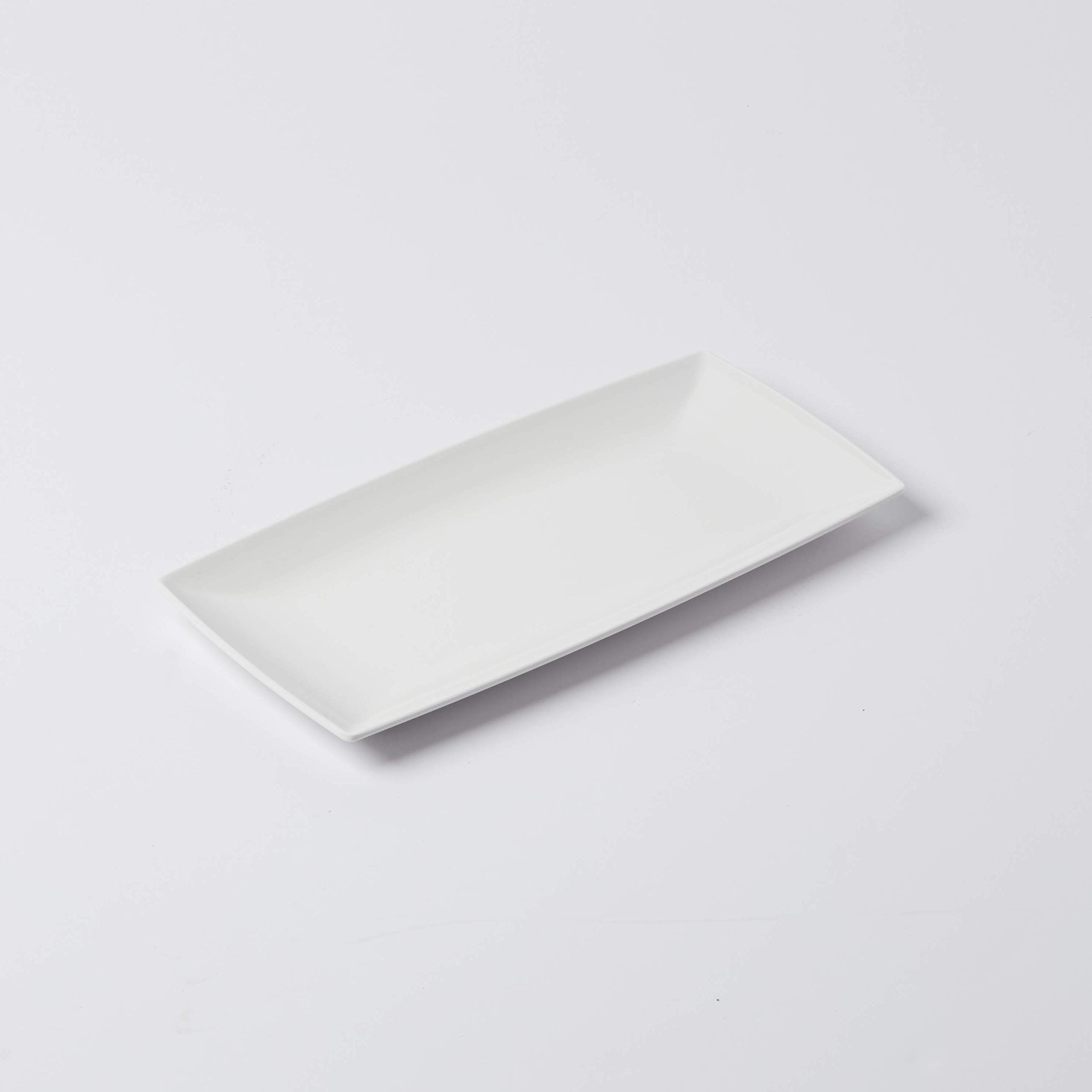 American Metalcraft TMW13 Rectangular Melamine Serving Tray, White, 13 7/8-Inches