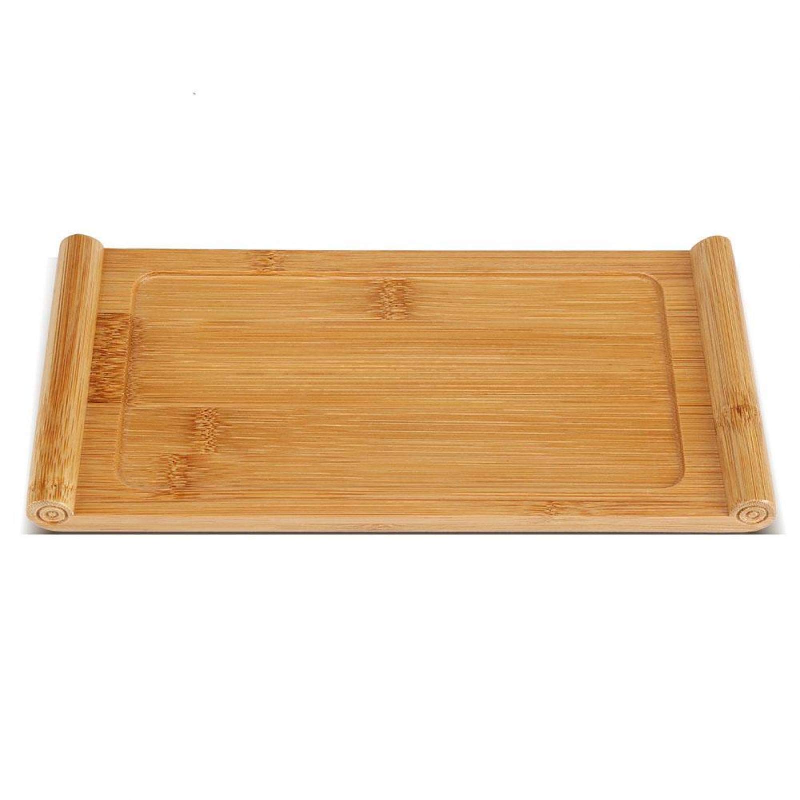 Bamboo Tea Tray, Tea Serving Tray Cup Plate Food Dessert Serving Tray Chinese Gongfu Tea Table Gift