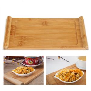 Bamboo Tea Tray, Tea Serving Tray Cup Plate Food Dessert Serving Tray Chinese Gongfu Tea Table Gift