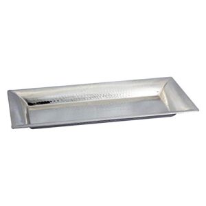 leeber hammered deep rectangular tray