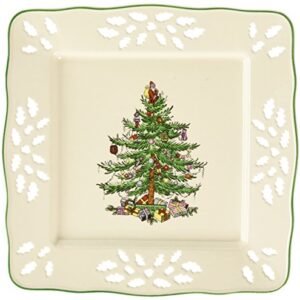 Spode Christmas Tree Pierced Square Tray