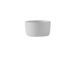 tuxton china bwx-0203 ramekin/cheese pipkin, 2 oz., 2-1/2" dia. x 1-3/8"h, round, microwave & dishwasher safe, oven proof, fully vitrified, lead-free, ceramic, duratux, white, case of 48