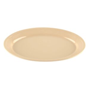 g.e.t. op-912-t melamine oval serving platter, 12" x 8.5", tan (set of 12)