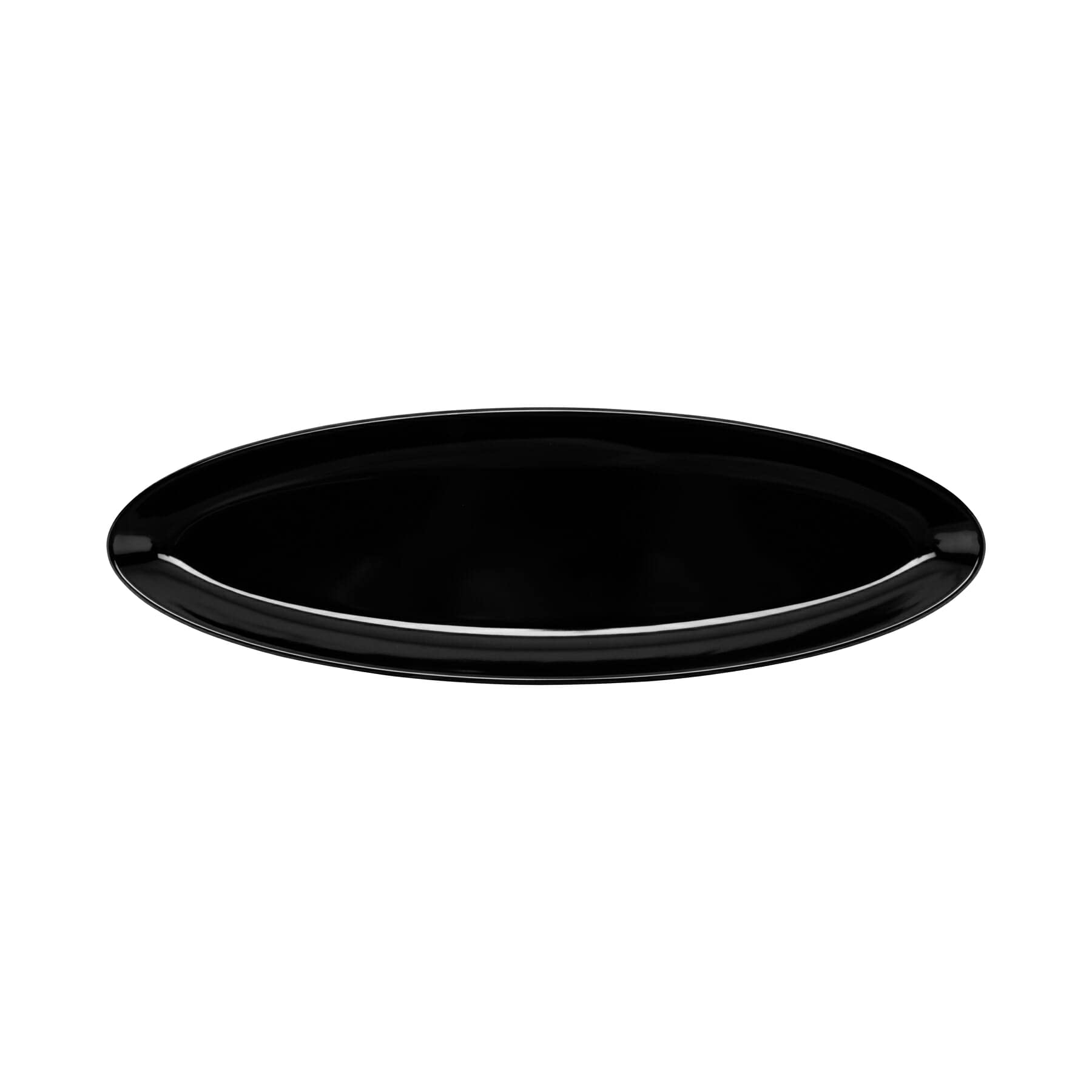 G.E.T. ML-253-BK 1.3 Qt, 21" x 6.5" Oval Platter, Black