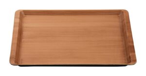 fukui craft 17417270 heat resistant shaku 3 brim, wood grain tray, japanese grain, weak sl