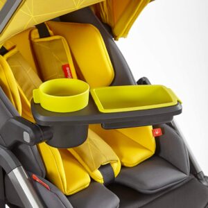 Diono Quantum Stroller Snack & Ride Tray, Compatible with Diono Quantum Stroller, Yellow