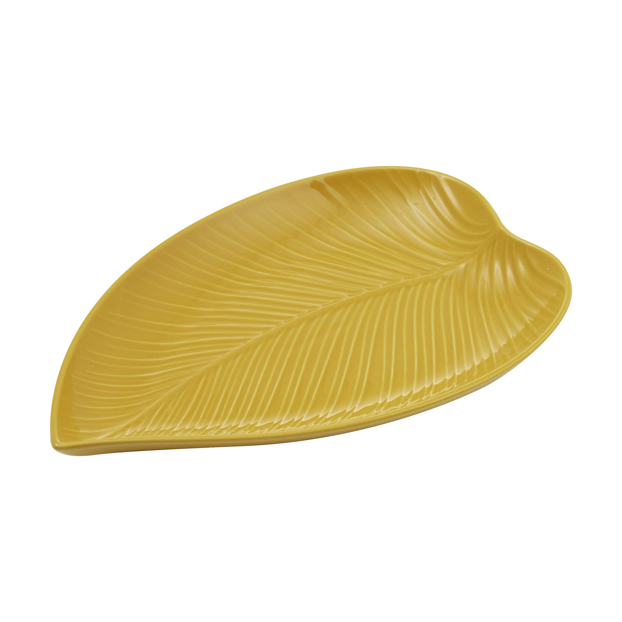 Mason Cash 2002.224 Forest Medium Leaf Platter, Stoneware