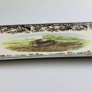 Spode Woodland Collection Sandwich Tray | 13 Inch Serving Platter for Crudit, Appetizers, Desserts and Sandwiches | Made of Fine Porcelain | Dishwasher Safe