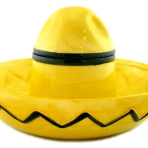 Mexican Sombrero Hat Ceramic Chip and Dip Bowl