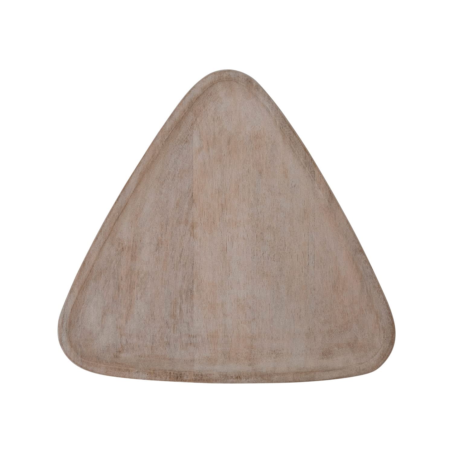 Bloomingville Mango Wood Tray, Triangular Shaped