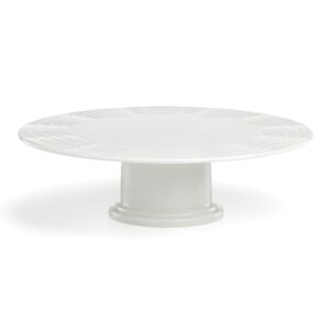 lenox entertain 365 sculpture cake plate, white