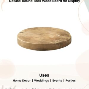 12 x 1 3/4in Round Teak Board